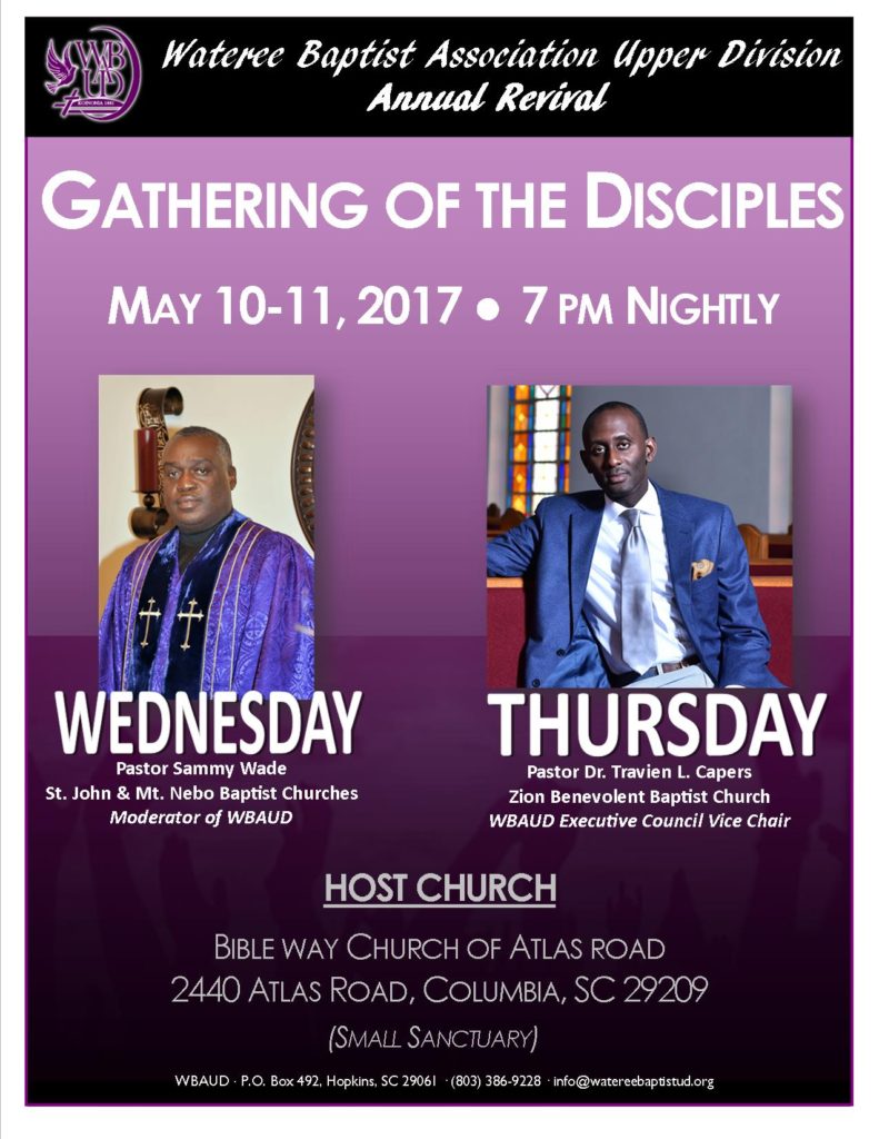 Gathering of the Disciples | Wateree Baptist Association Upper Division